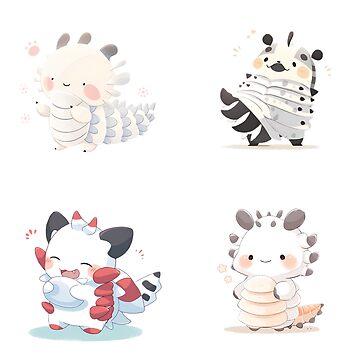 "Cute Dairy Cow Isopod Roly Poly Zebra Bug, armadillidium Maculatum ...