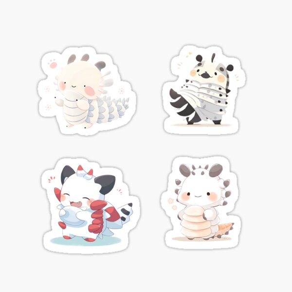 "Cute Dairy Cow Isopod Roly Poly Zebra Bug, armadillidium Maculatum ...