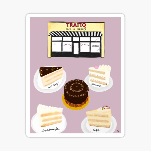 "Cake Lovers Collection" Sticker for Sale by gabylvscoffee | Redbubble