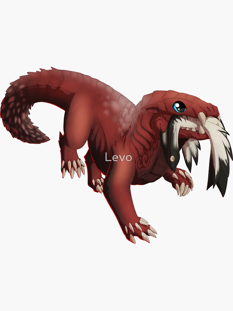 "Monster Hunter - Odogaron Chibi" Sticker for Sale by Levo | Redbubble