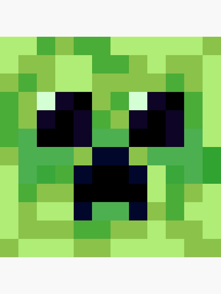 Minecraft Creeper Face Pixel Art