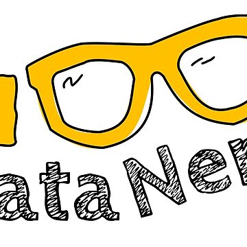 "Data Nerd" Sticker for Sale by KerryKolosko | Redbubble