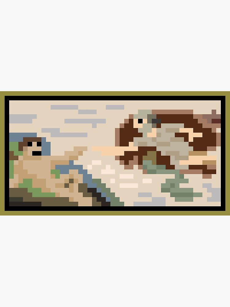 Póster for Sale con la obra «La creación de Pixel - Pixelated La ...