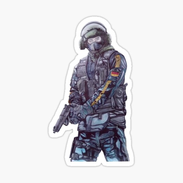 "Bandit from Six Siege no background" Sticker for Sale by KitchenMaster ...