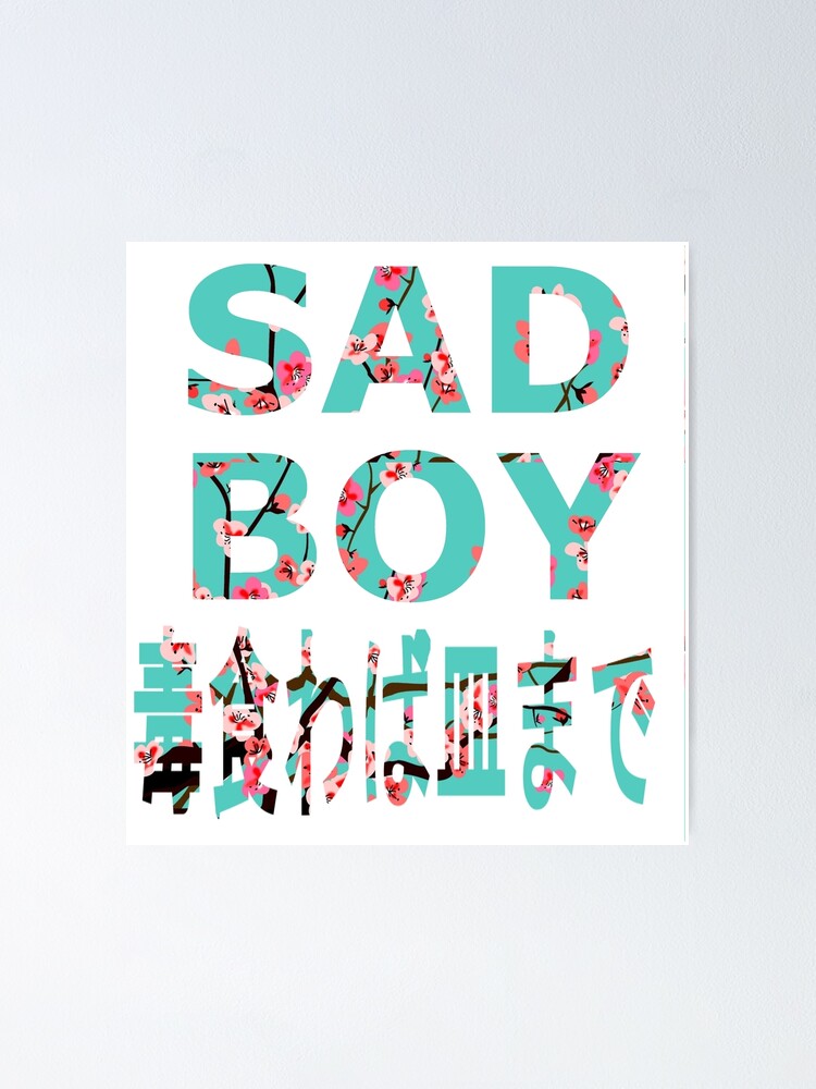 "Sad Boy Vaporwave Aesthetic " Poster for Sale by RMorra | Redbubble