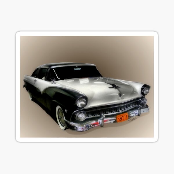 "1955 Ford Crown Victoria" Sticker for Sale by elyza-mabe | Redbubble