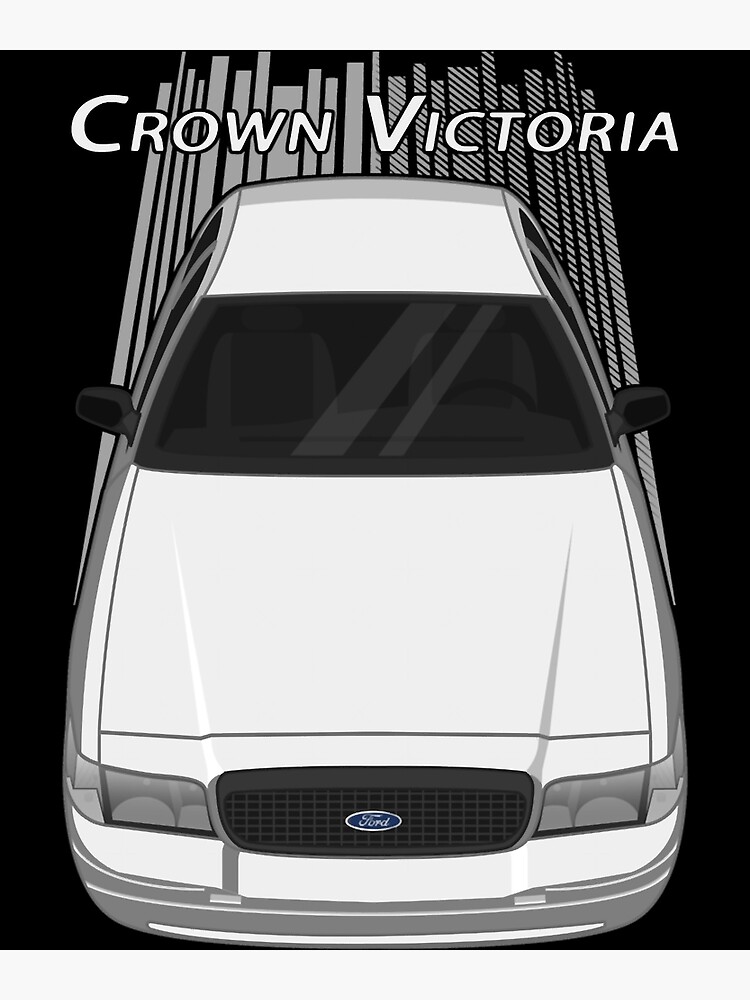 "Ford Crown Victoria Police Interceptor - White" Poster for Sale by ...