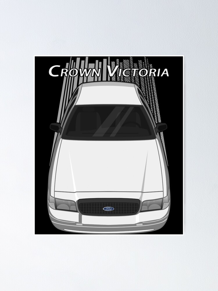 "Ford Crown Victoria Police Interceptor - White" Poster for Sale by ...