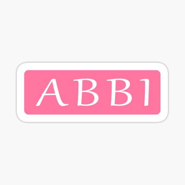 "Abbi Name" Sticker for Sale by jeallan | Redbubble
