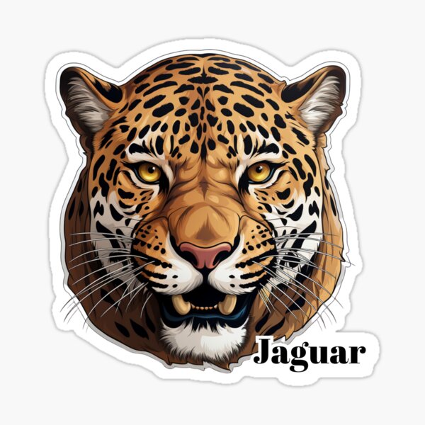 "Wild animal jaguar" Sticker for Sale by DigiTrove | Redbubble