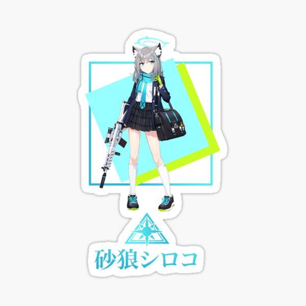 "Sunaookami Shiroko Blue Archive" Sticker for Sale by 3oleton | Redbubble