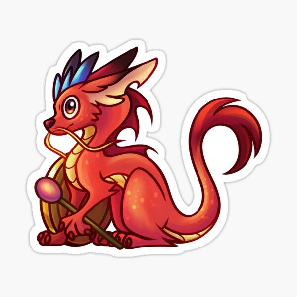 "Mushu Chibi" Sticker by HanaKoriArt | Redbubble