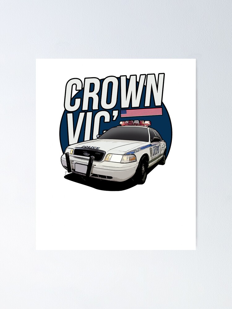 "Crown Victoria Outline - Police Interceptor " Poster for Sale by ...