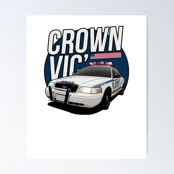 "Crown Victoria Outline - Police Interceptor " Poster for Sale by ...