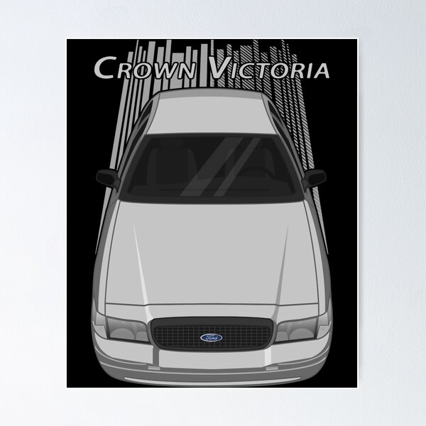 "Crown Victoria Outline - Police Interceptor " Poster for Sale by ...