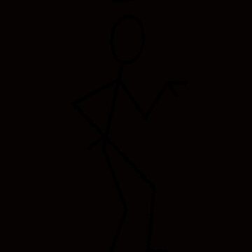 "The Saint Stick Figure (Black)" Sticker for Sale by KENDRADANE | Redbubble