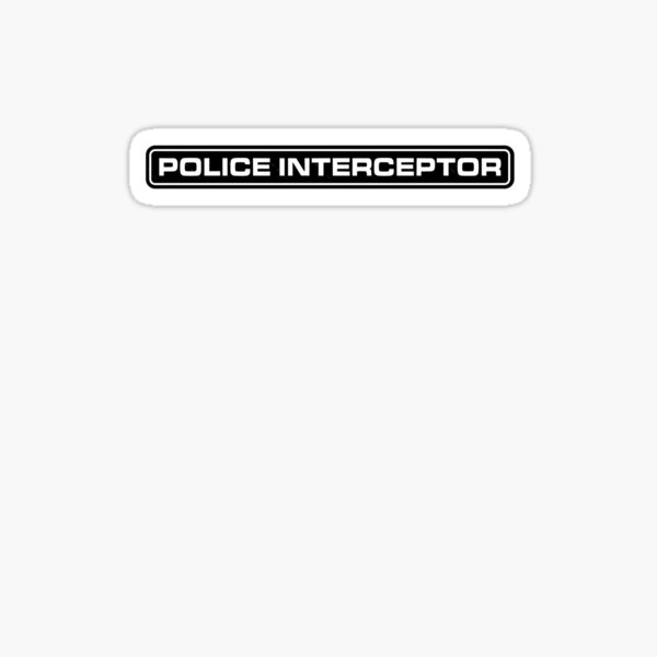 "Crown Victoria Outline - Police Interceptor " Sticker for Sale by ...