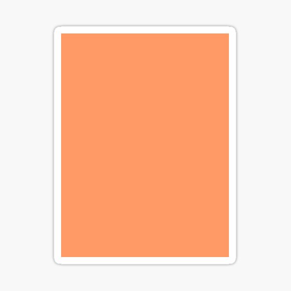 "Apricot Solid Color" Sticker for Sale by kierkegaard | Redbubble