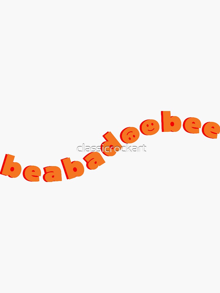 "Bea Kristi beabadoobee logo" Sticker for Sale by classicrockart ...