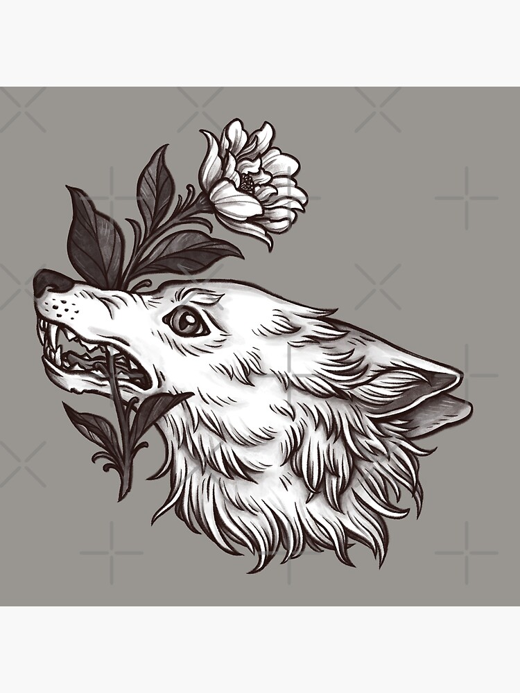 Wiccan Wolf Tattoos Wolf Tattoo Vector Images | Depositphotos