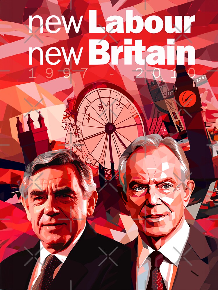 "New Labour - 1997-2010" Sticker for Sale by MiniMosaic | Redbubble