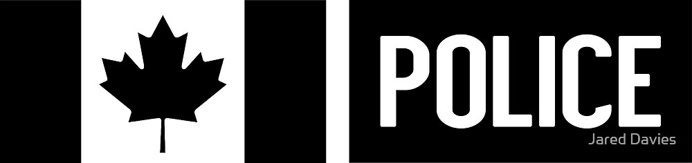 "Canadian Police: Black Flag" by Jared Davies | Redbubble