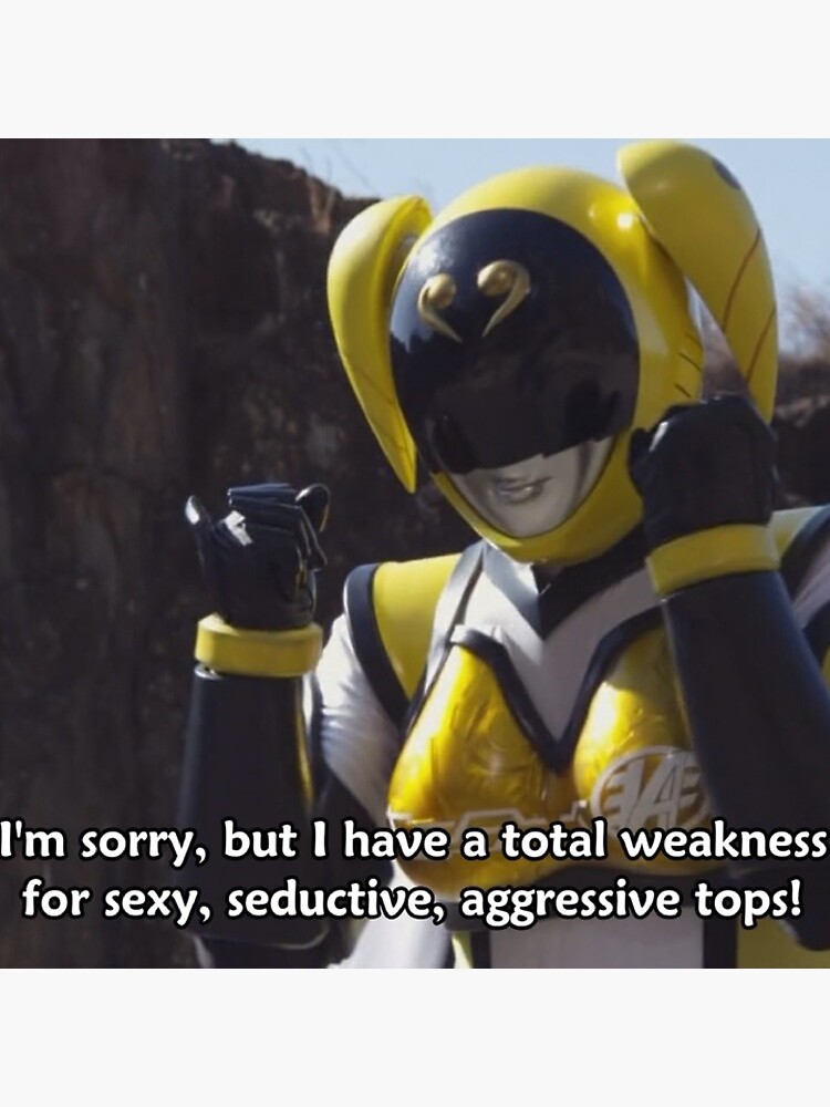 "Akiba Yellow Loves Aggressive Tops" Sticker for Sale by winkatawink ...