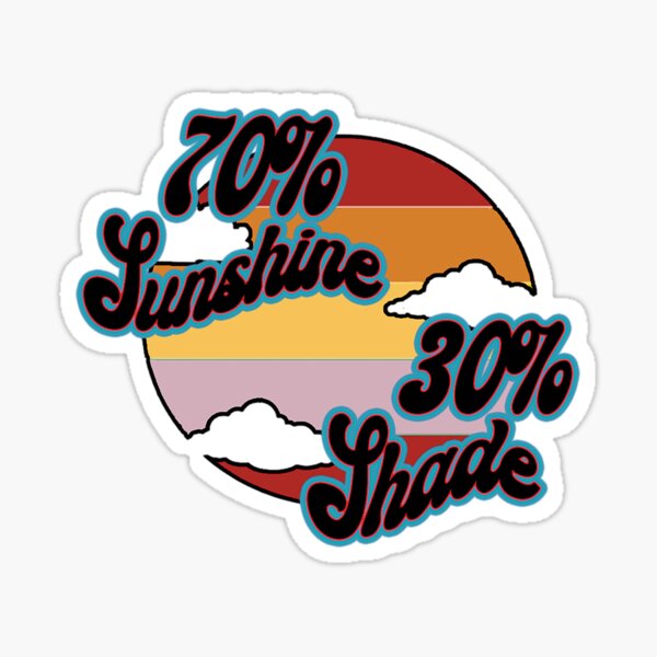 "1970s Shady" Sticker for Sale by FeLiNe-DiViNe | Redbubble