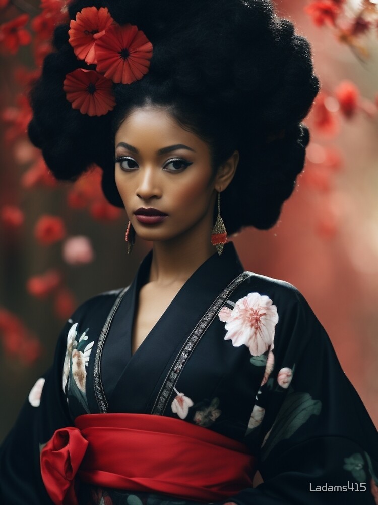 Enigmatic Ebony Geisha Art Print For Sale By Ladams415 Redbubble