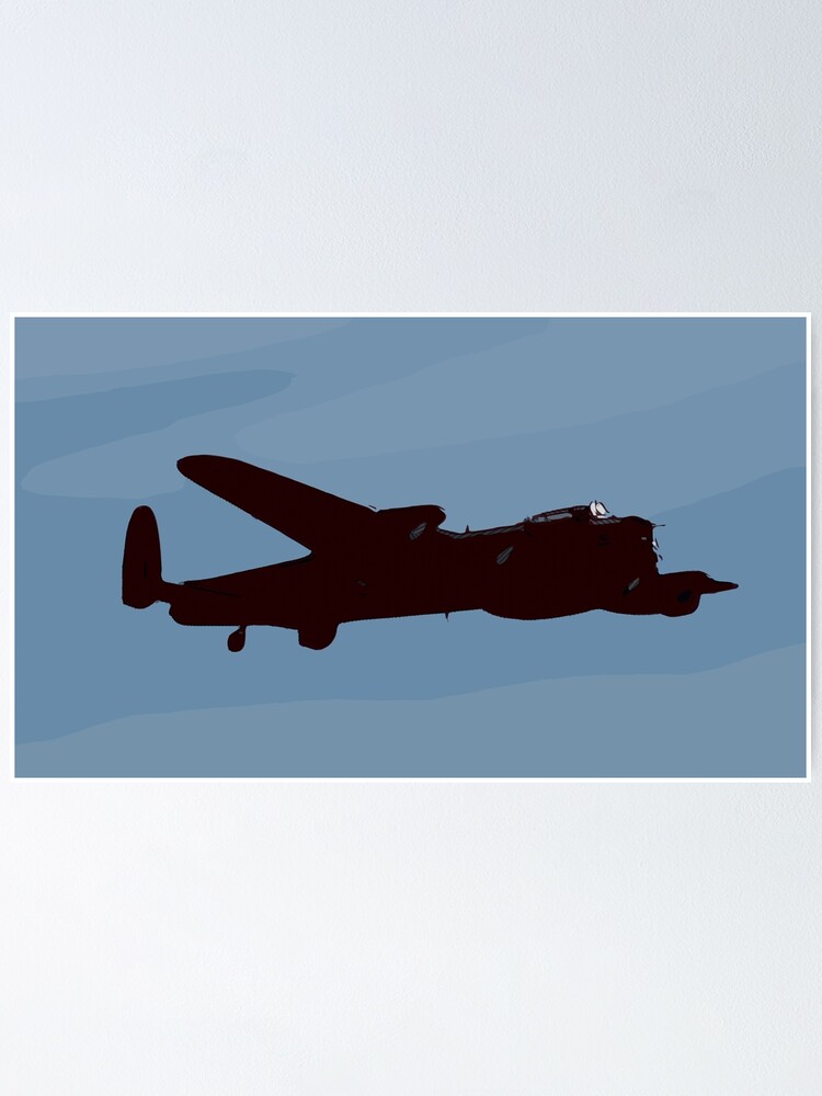"Avro Lancaster bomber aircraft [comics edition]" Poster for Sale by ...