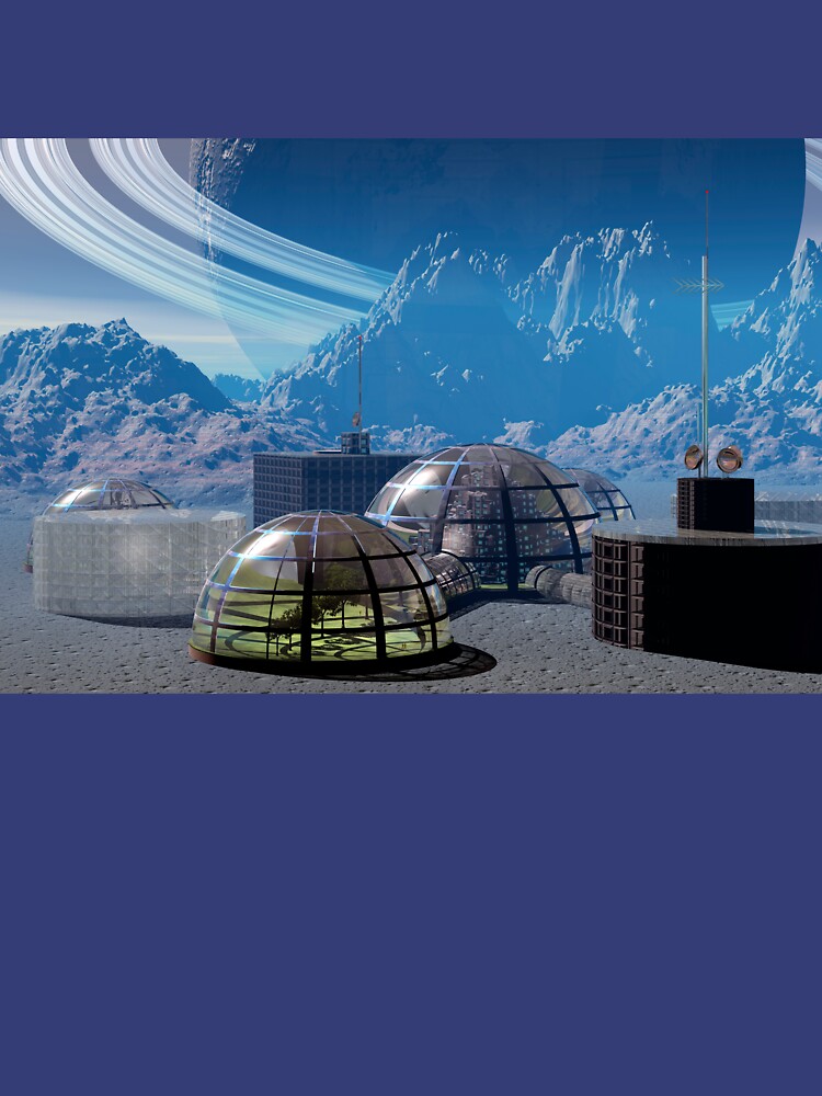 "Outpost 47. Remote base in outer space." T-shirt by fotokatt | Redbubble