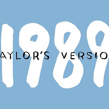 "1989 (Taylor's Version)" Sticker for Sale by amenzock | Redbubble