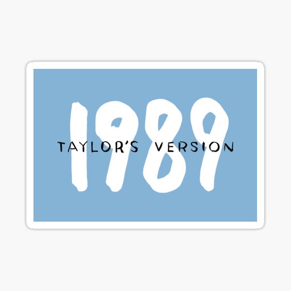 "1989 (Taylor's Version)" Sticker for Sale by amenzock | Redbubble