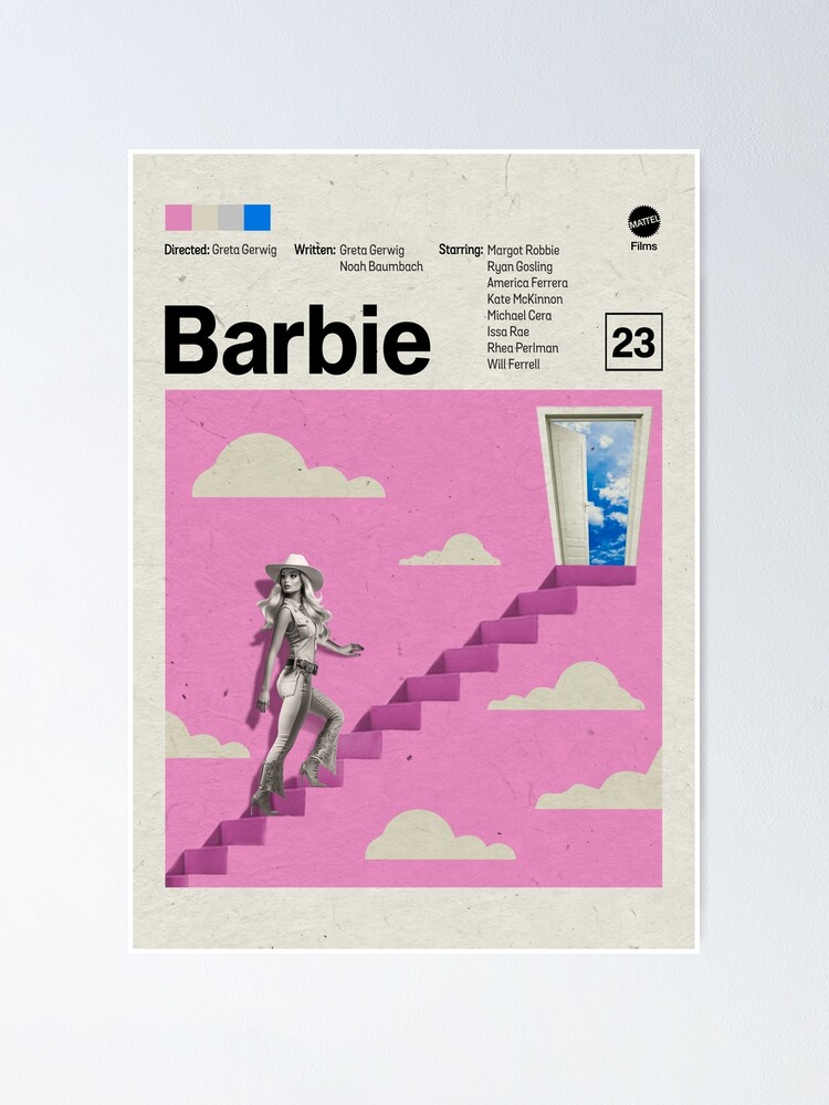 "Barbie Minimalist Poster" Poster for Sale by celsoverso | Redbubble