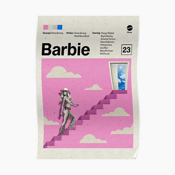 "Barbie Minimalist Poster" Poster for Sale by celsoverso | Redbubble