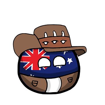 Pegatina for Sale con la obra «Australiaball - Countryballs» de Luke ...