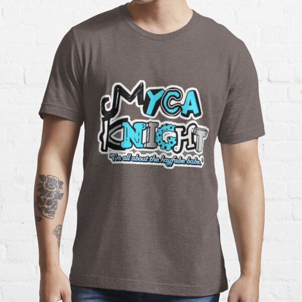 T-shirt « Myca Knight "Tout sur le Kayfabe Babe" police Wacky », par ...