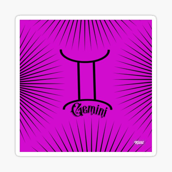 "GEMINI zodiac sign sticker" Sticker by emmaxxs7 | Redbubble