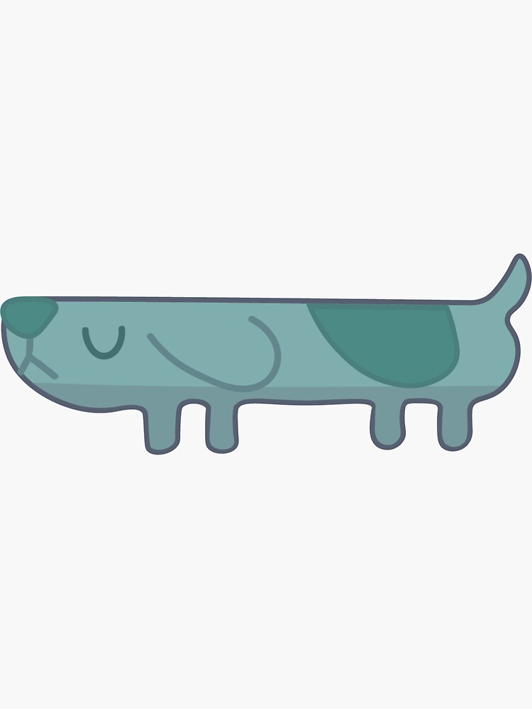"Long Dog" Sticker for Sale by megetrip | Redbubble
