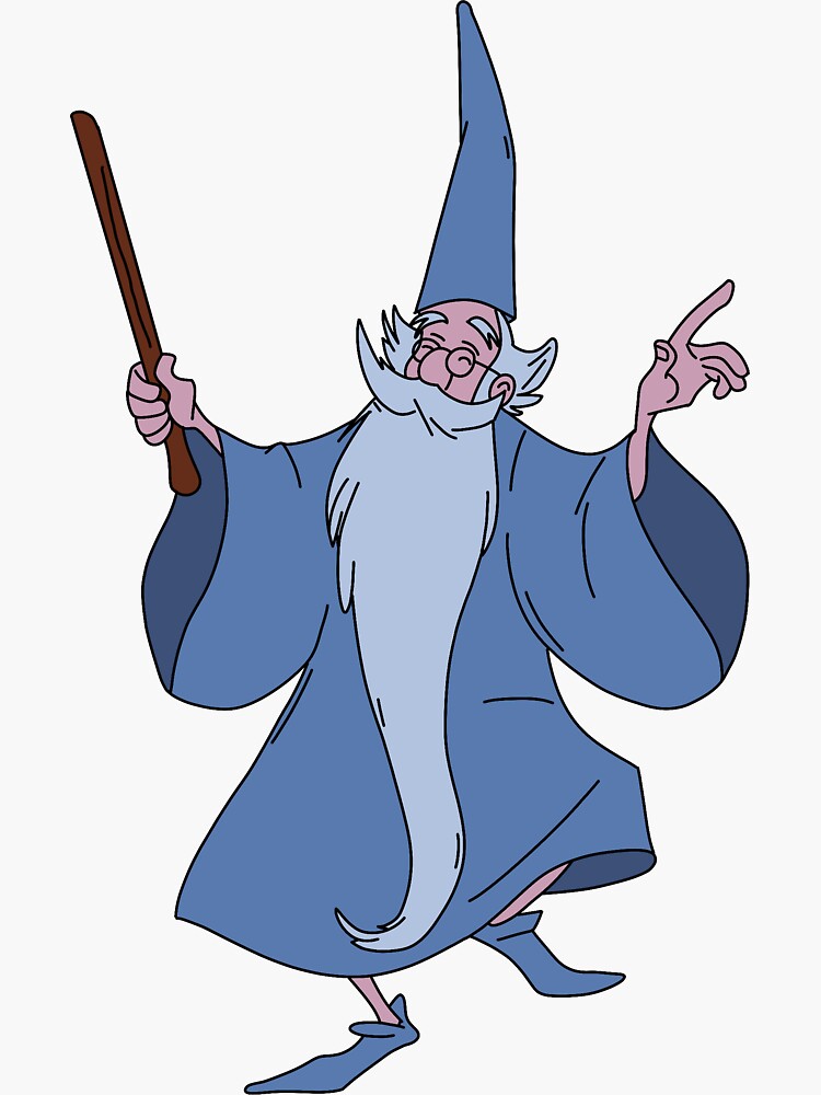 "Merlin dancing " Sticker for Sale by PuckleDee | Redbubble