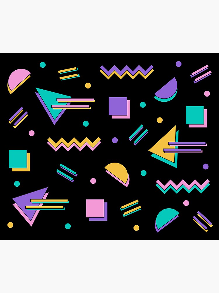 "Memphis Pattern 99 - Retro 90s / 80s" Sticker for Sale by GraphicWave | Redbubble
