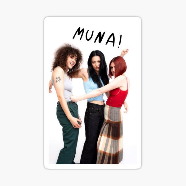 "MUNA" Sticker for Sale by ellalbrettt | Redbubble