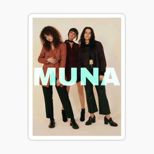 "MUNA" Sticker for Sale by ellalbrettt | Redbubble