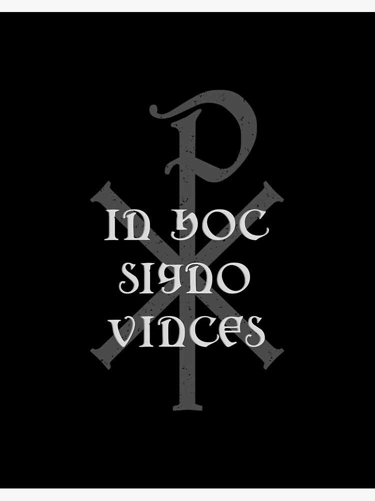 "IN HOC SIGNO VINCES Chi Rho Christogram " Art Board Print for Sale by ...