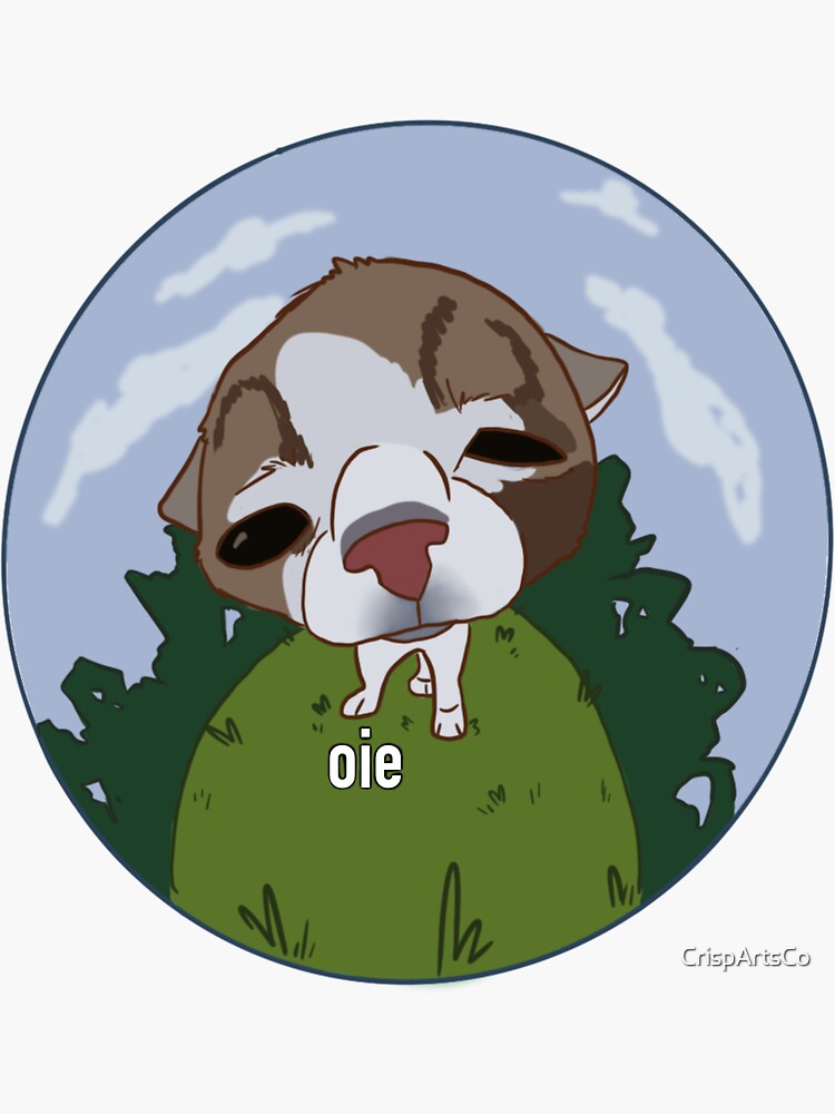 "Oie Cat Meme" Sticker for Sale by CrispArtsCo | Redbubble
