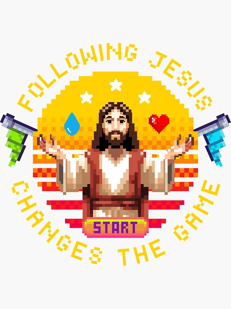 "Following Jesus Changes the Game" Sticker for Sale by bgstanley ...
