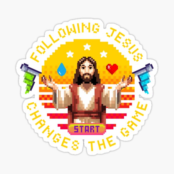 "Following Jesus Changes the Game" Sticker for Sale by bgstanley ...