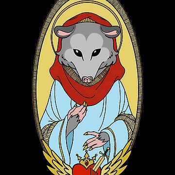 "Holy Mother Possum " Sticker for Sale by swtcysijdg34 | Redbubble
