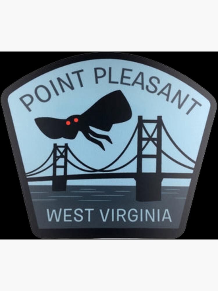 "Point Pleasant West Virginia Mothman Patch Logo" Poster for Sale by ...