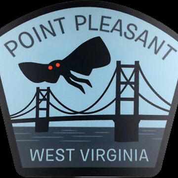 "Point Pleasant West Virginia Mothman Patch Logo" Sticker for Sale by inb4 | Redbubble